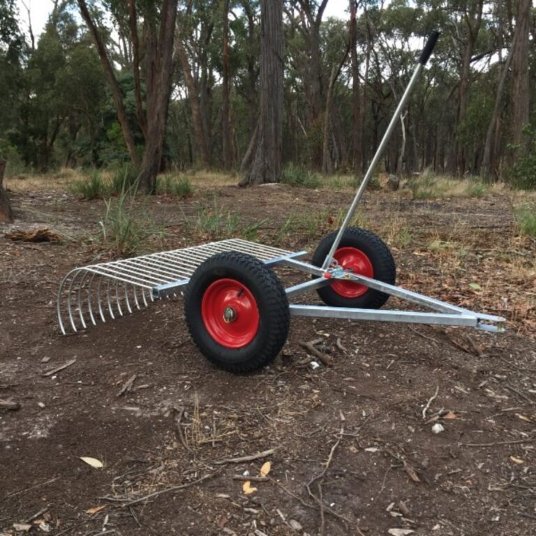 Currie Jumbo Stick Rake 1.5m Tow Ball Type - SR1500HITCH - Farm Supplies