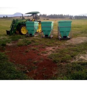 Jacky 1000L Side Discharge Bins with Steel Frame - JB1000/8 - Farm Supplies