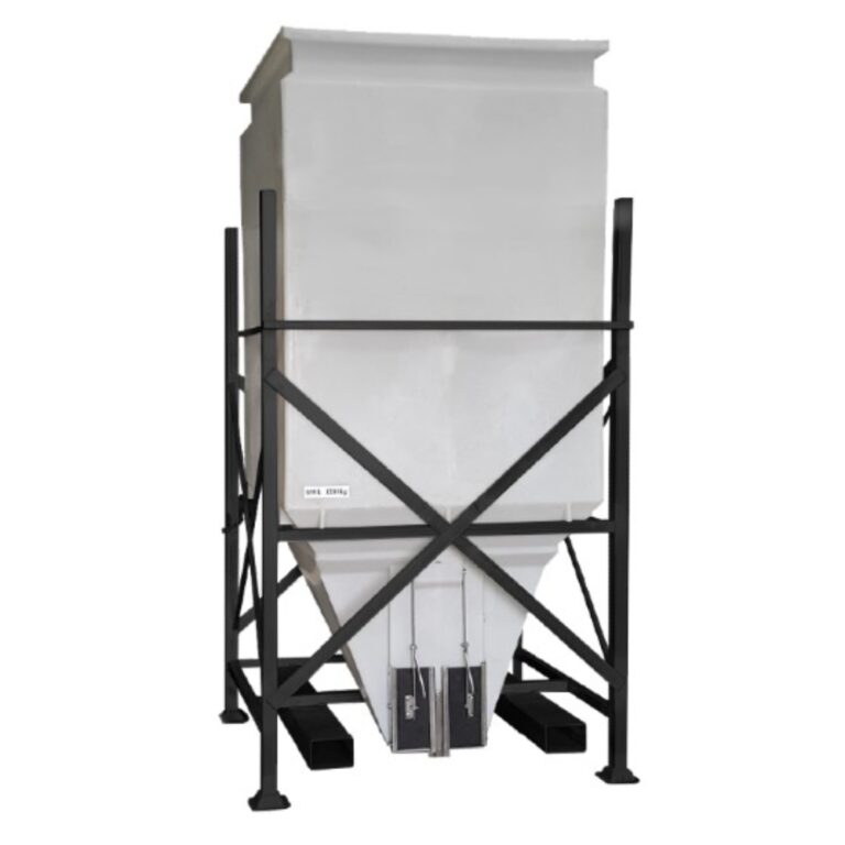 Jacky 2000L Side Discharge Bins with Stacking Frame - BLM2000/8 - Farm ...
