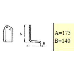 Bare-Co Rotary Hoe Blades Suit Howard Std LH Blade 9862 - B7001 - Farm ...